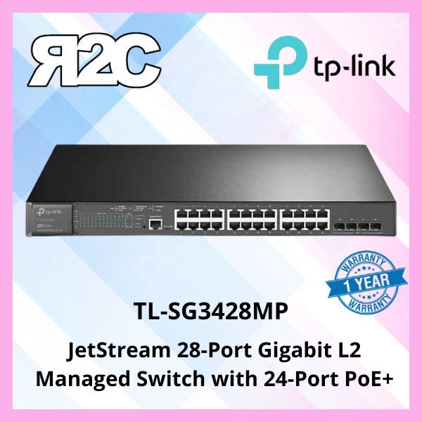 Jual TPLINK TL-SG3428MP PoE+ 384W 24Port Gigabit L2 Managed Switch 4 ...