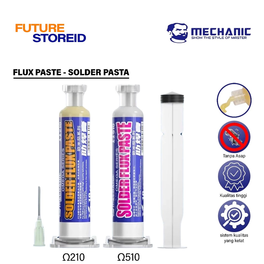 Jual MECHANIC OMEGAS FLUX SOLDER PASTA 210/510 - SOLDER PASTA MINYAK ...