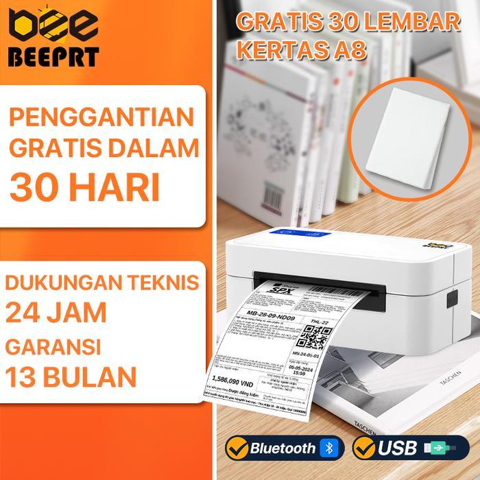 Jual Rhebar IP-802 /QR-368CBT label printer waybill stiker bluetooth + USB pengiriman barcode ...