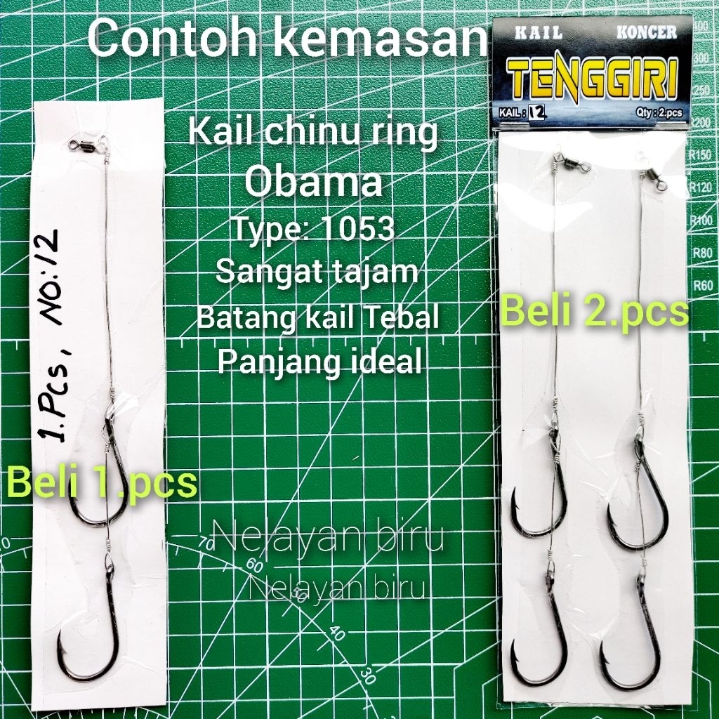 Jual KAIL TENGGIRI / KONCERAN TENGGIRI /KAIL NEKELIN BARRACUDA / HARGA SATUAN PER PCS/KAIL CHINU ...