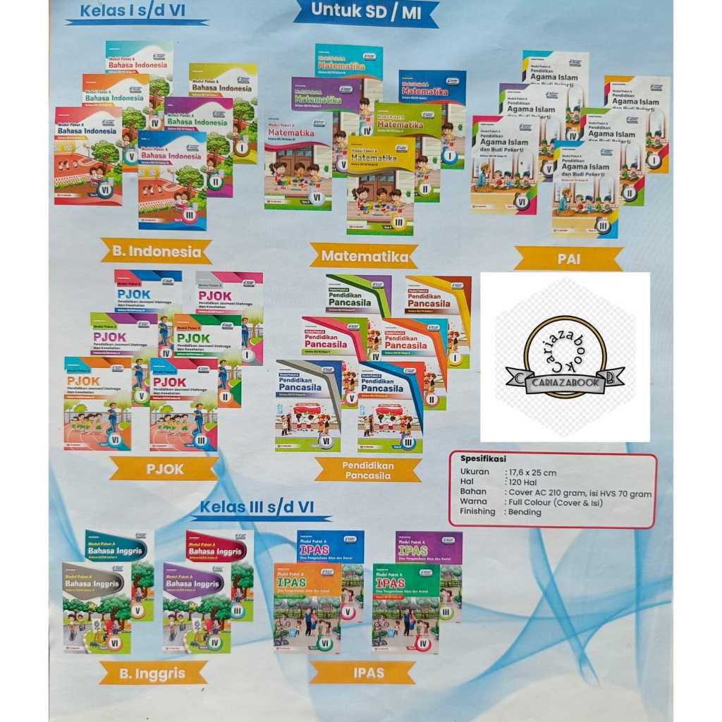 Jual Harga Satuan MODUL Paket A Setara SD/MI | Shopee Indonesia