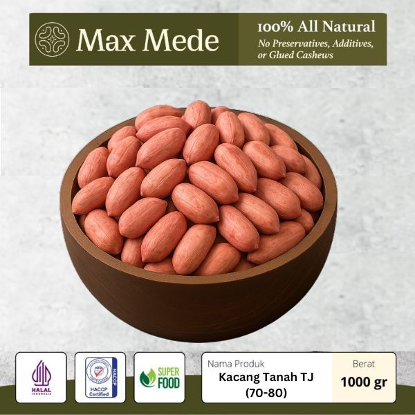 Jual Max Mede - Kacang Tanah 1kg Kacang Kulit Tanah ( TJ 70 - 80 ...