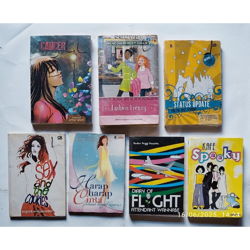 Jual Buku Novel Fiksi Remaja; CANCER, FASHION FRENZY, STATUS UPDATE ...