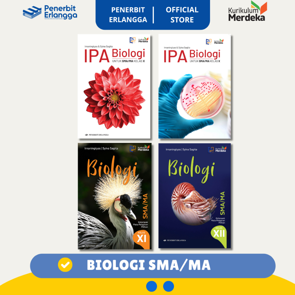 Jual [Erlangga Official] Ipa Biologi Sma/Ma Kelas 10 11 12 - Kurikulum ...