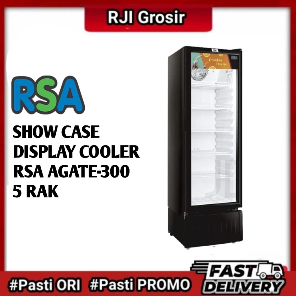 Jual SHOWCASE RSA AGATE 300/DISPLAY COOLER RSA AGATE 200/240/300 KULKAS ...