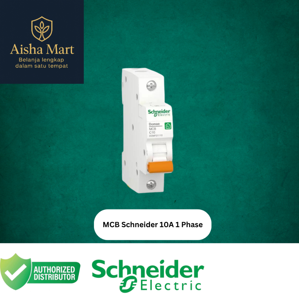 Jual MCB Schneider Domae 10A 1P 1 Phase – Mini Circuit Breaker Original | Shopee Indonesia