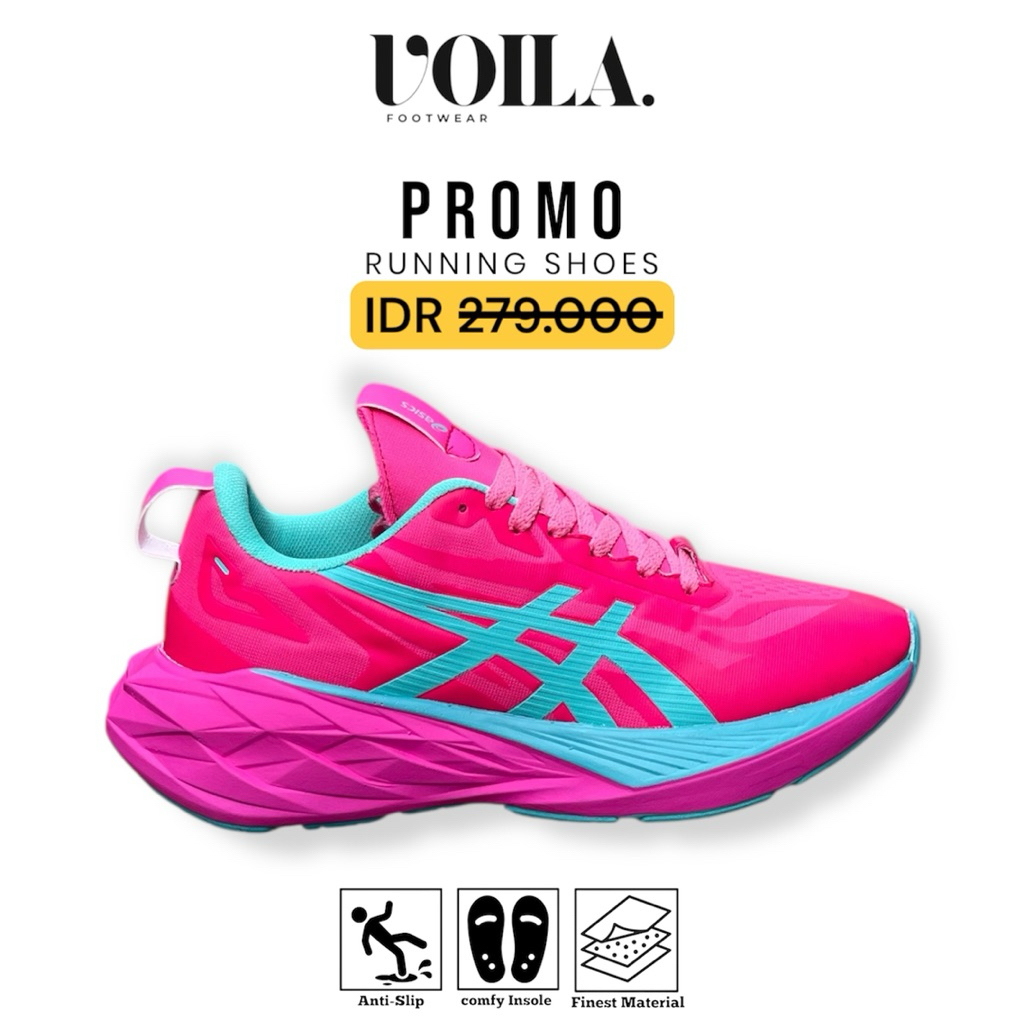 Jual Sepatu Wanita ASICS HyperGlowing Runner Sepatu Lari Neon Pink ...