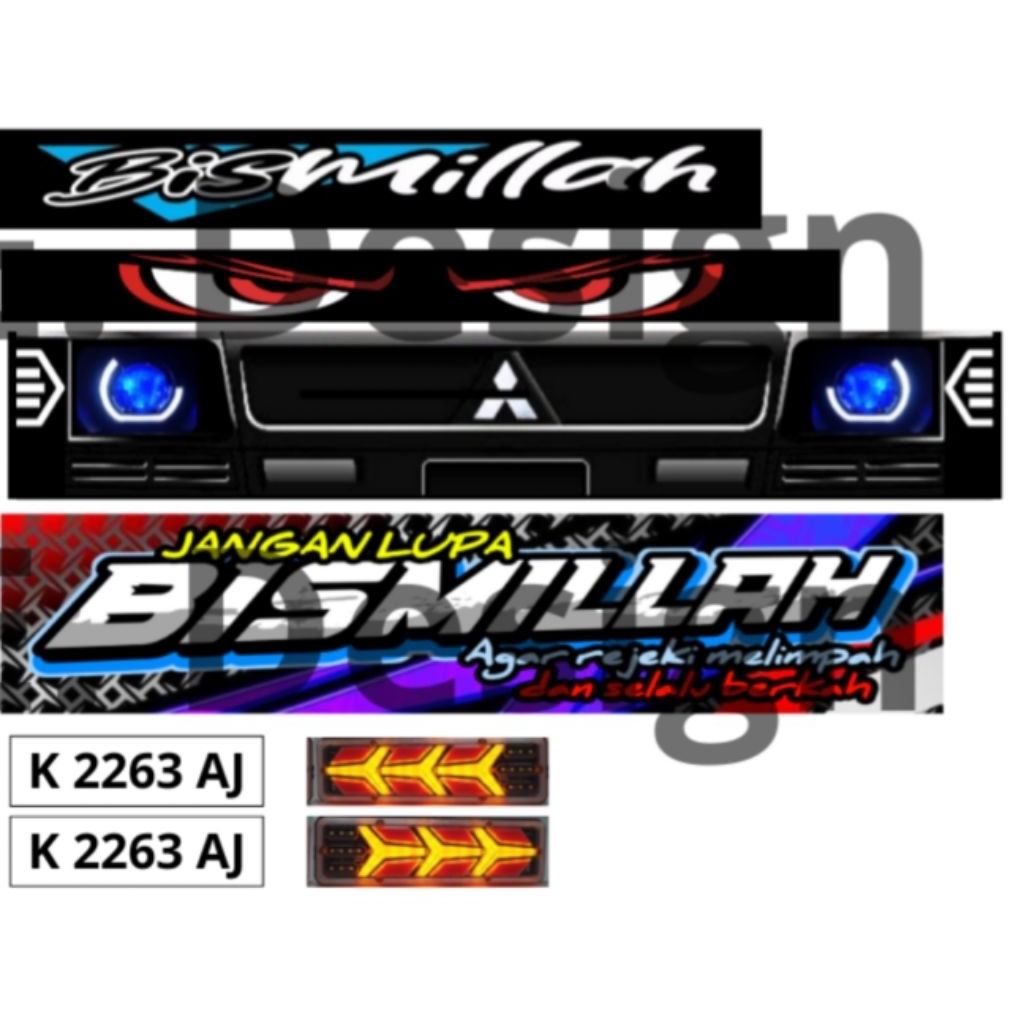 Jual Stiker [ E ] miniatur l300 plastik | Shopee Indonesia