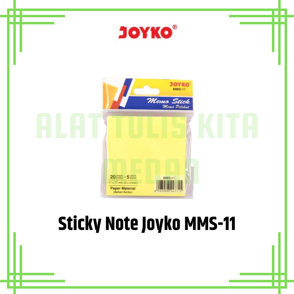 Jual (1 Pcs) Memo Sticky Note Joyko MMS-11 / Kertas Memo Stick Note ...