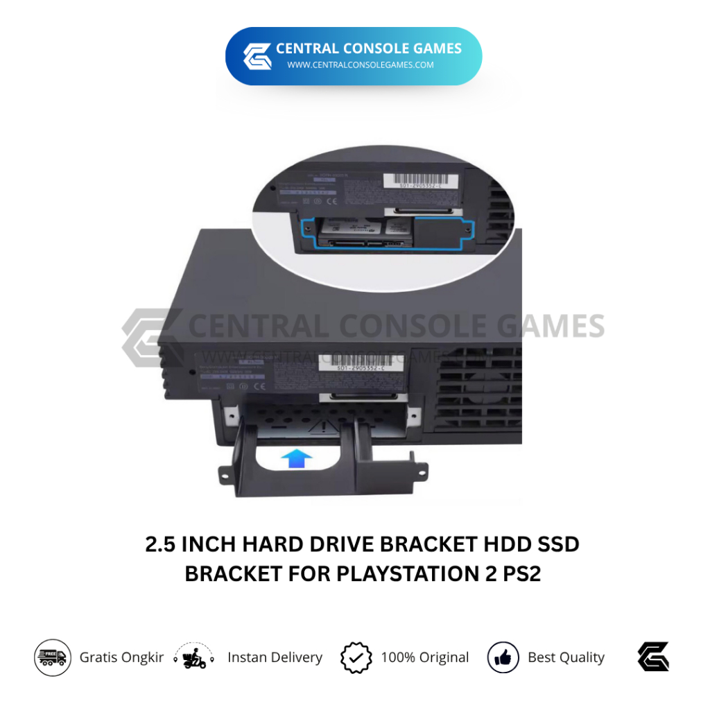 Jual 2.5 inch Hard Drive Bracket HDD SSD Bracket For Playstation 2 PS2 ...