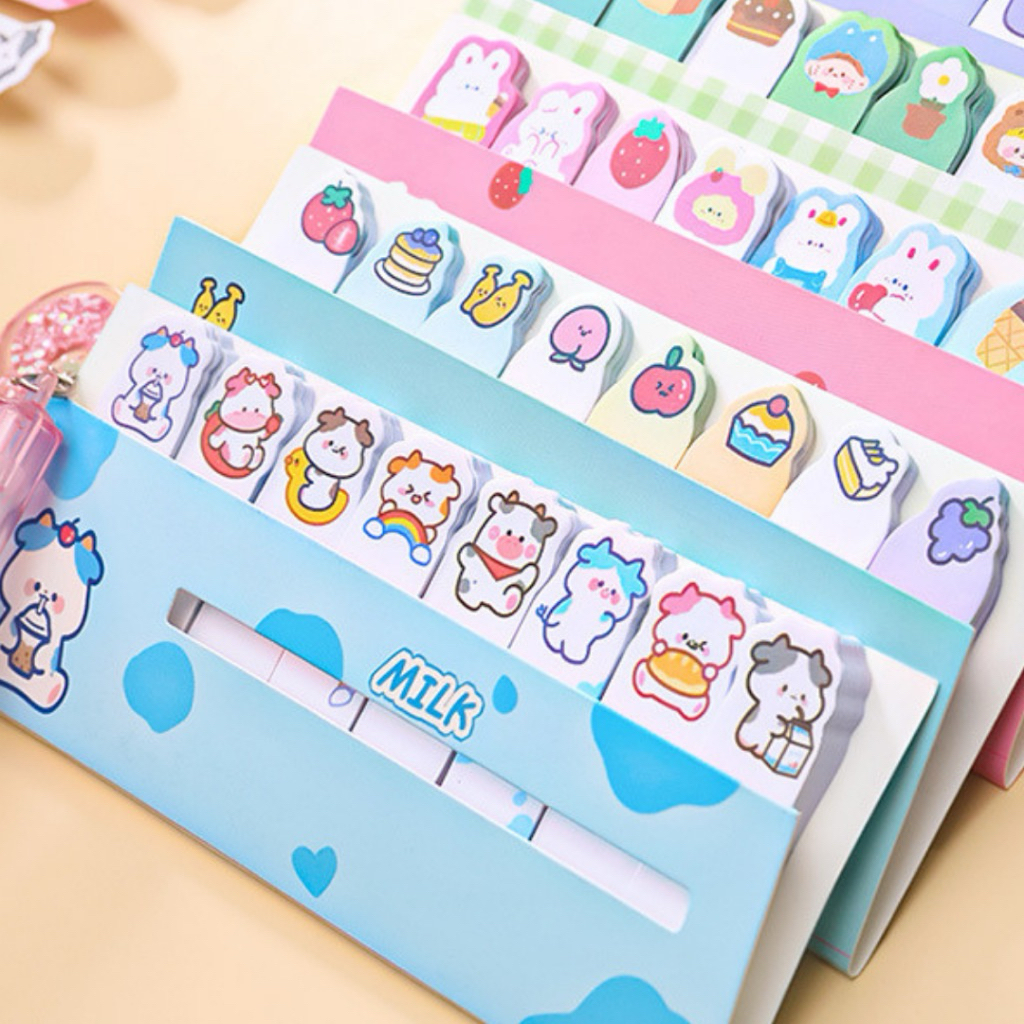Jual Sticky Notes 8 in 1 Isi 120 Lembar Pembatas Buku Penanda Halaman ...