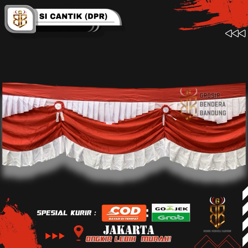 Jual Bendera Background Merah Putih 10 dan 5 Gelombang Rumbay Murah | Shopee Indonesia