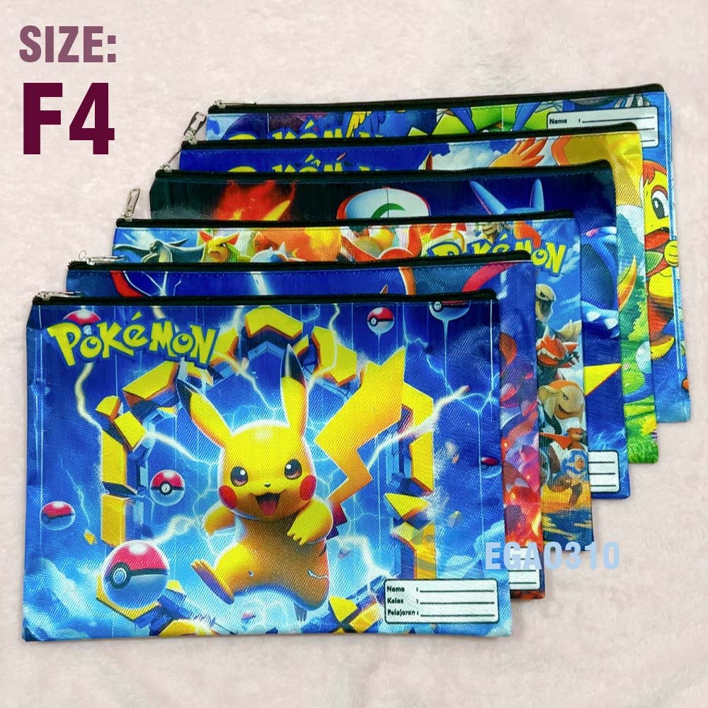 Jual Map Folder Dokumen F4 Kain- Pokemon | Shopee Indonesia