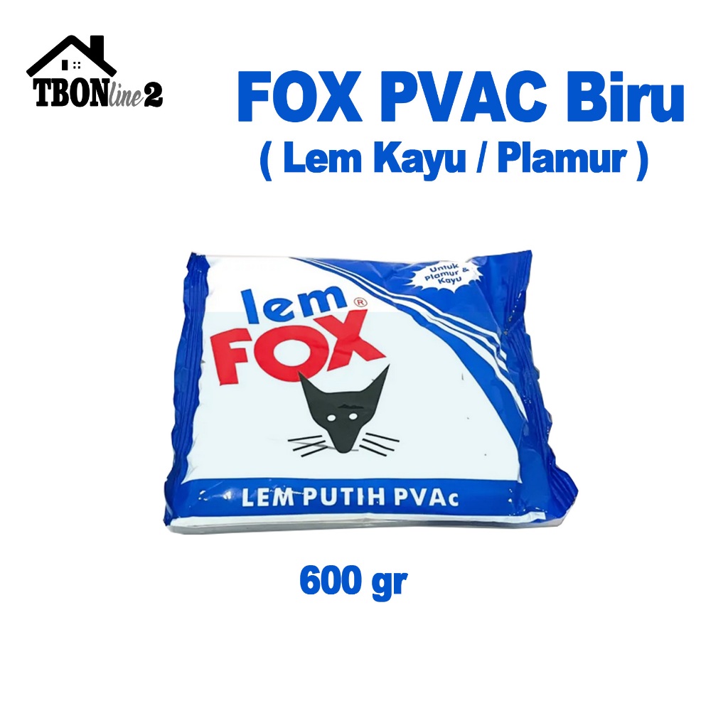 Jual Lem Kayu Fox Biru 600 gram / Lem Slime 600g / Lem Fox PVAc Putih 600g | Shopee Indonesia
