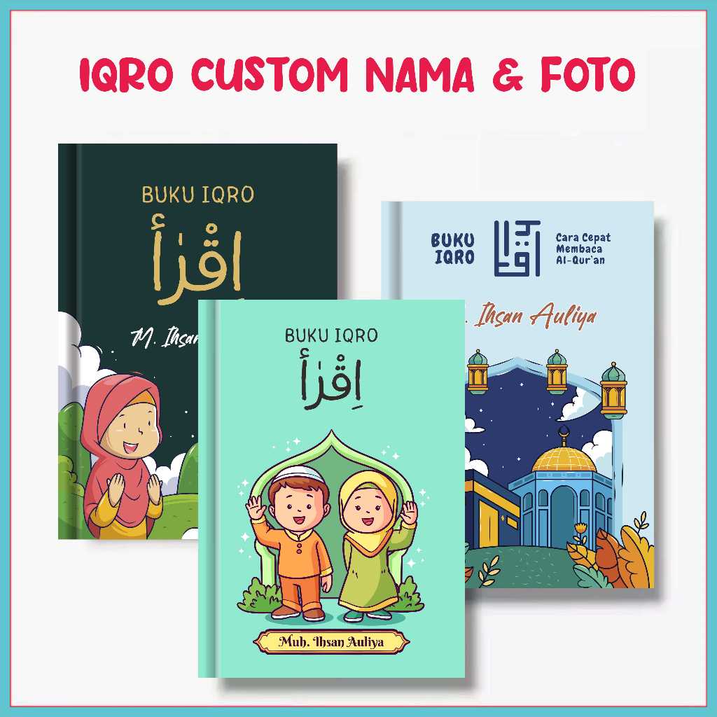 Jual Buku Iqro Juz Amma Anak Custom Hardcover Soft Cover Full Color ...