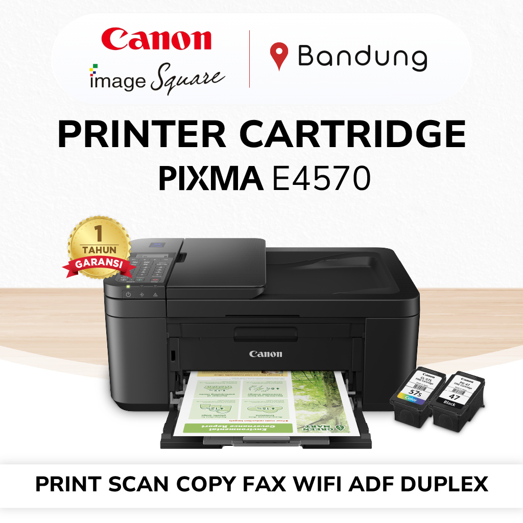 Jual Printer Inkjet CANON PIXMA E4570 - Print Scan Copy Wifi ADF Duplex ...