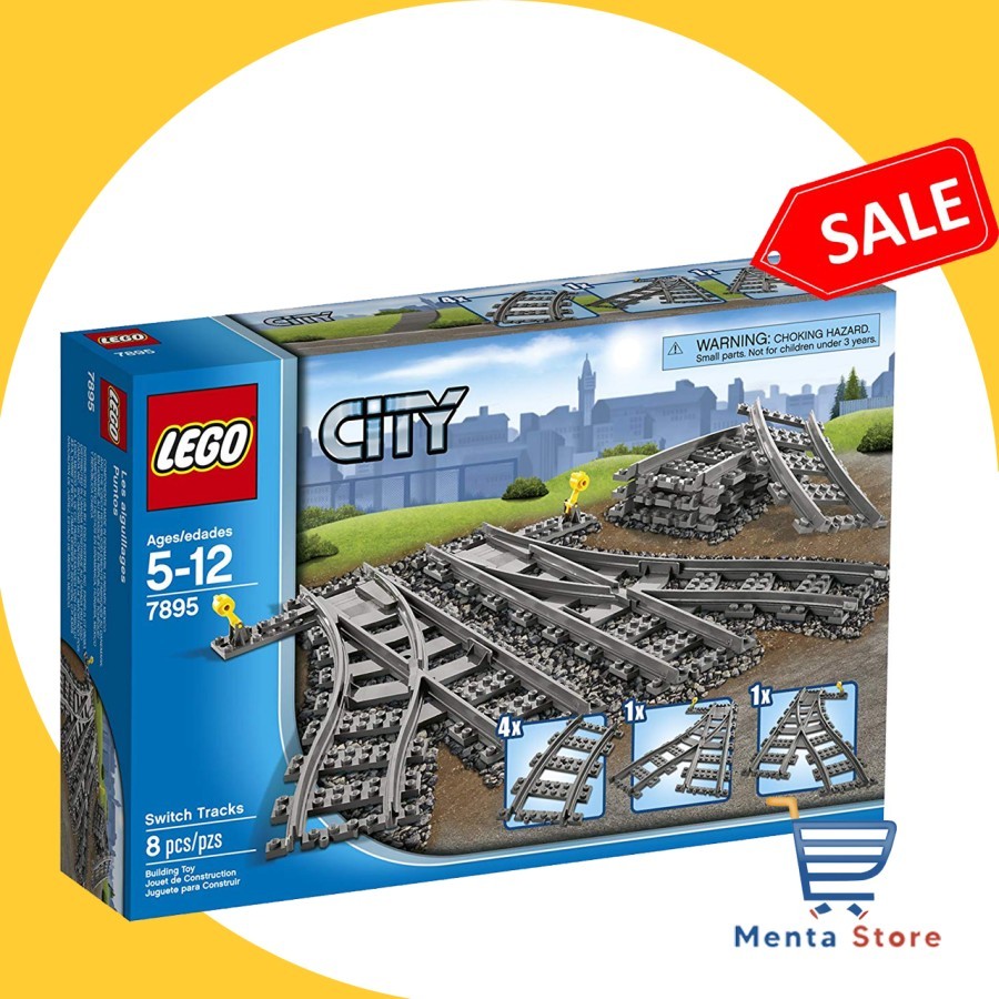 Jual LEGO City # 7895 Switching Tracks Train Rail Change Supplemental ...