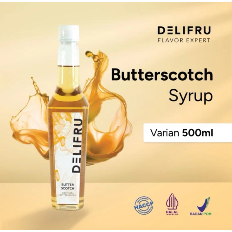 Jual Syrup BUTTERSCOTCH Delifru 500ml Sirup Untuk Minuman Kopi | Shopee ...
