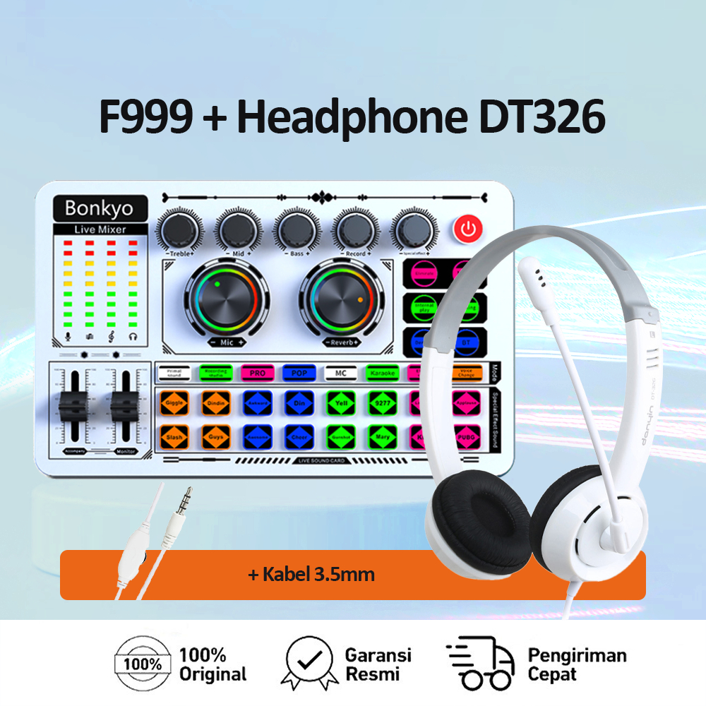 Jual Bonkyo SoundCard F999/F999X/F999NEO Bluetooth compatible External ...