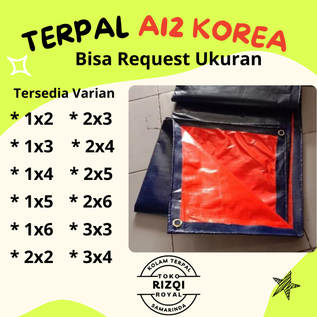 Jual TERPAL PLASTIK KOREA A12 | TERPAL KOREA A12 | TERPAL TUTUP PICK UP ...
