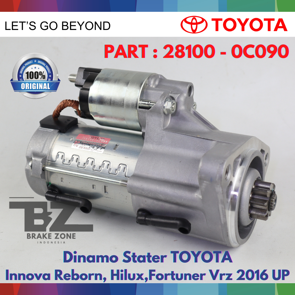 Jual Dinamo Starter Hilux Revo Bensin Innova Reborn Fortuner VRZ Bensin ...