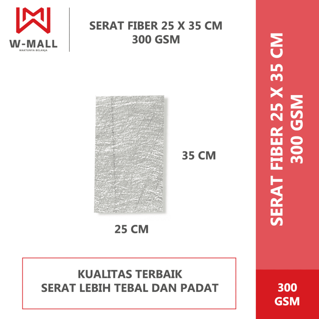 Jual Kain Mat - 25 x 35 cm - Waterproofing - Serat Fiber - Penambal ...