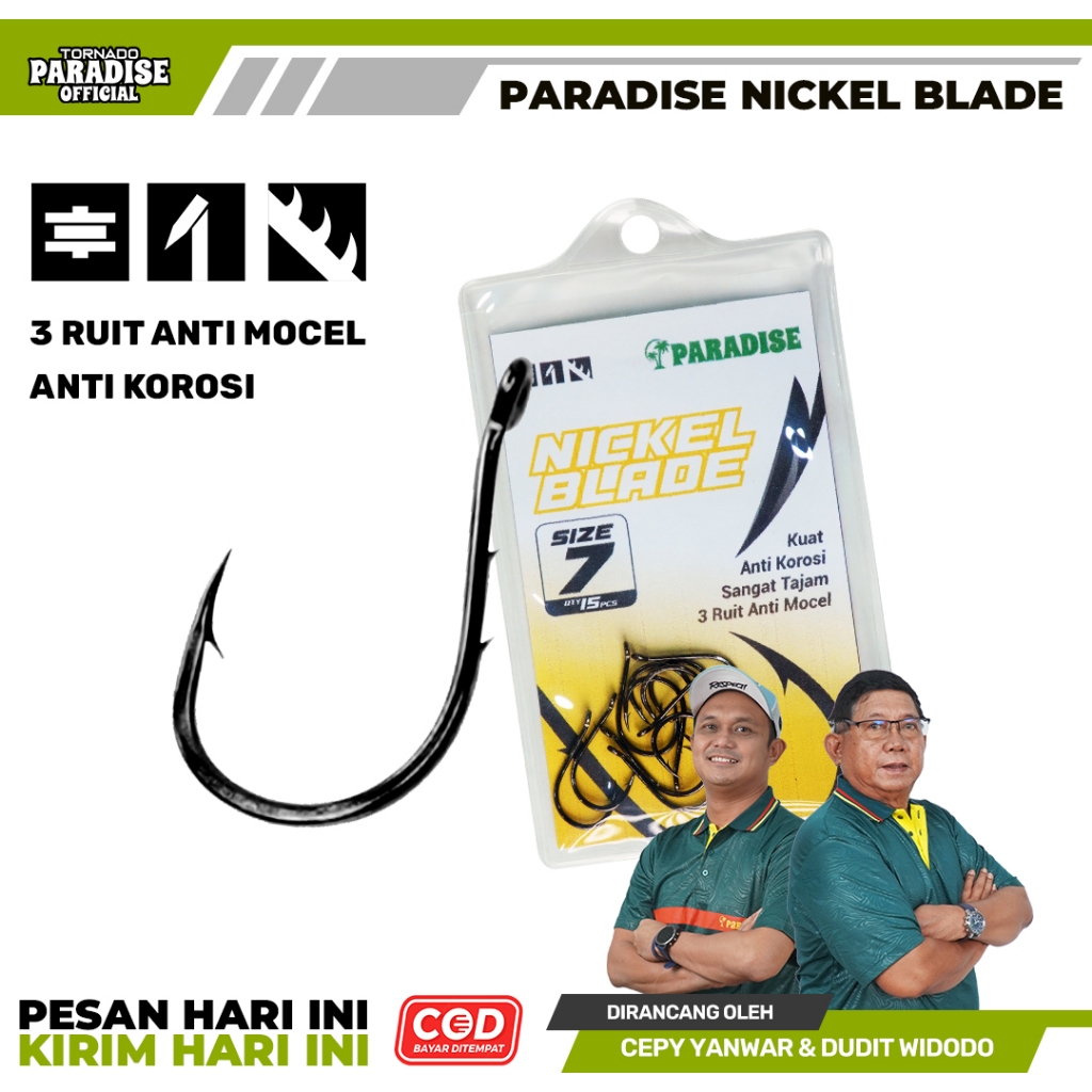 Jual Paradise - Kail Paradise Nickel Blade Tajam 3 Ruit Anti Mocel Anti ...