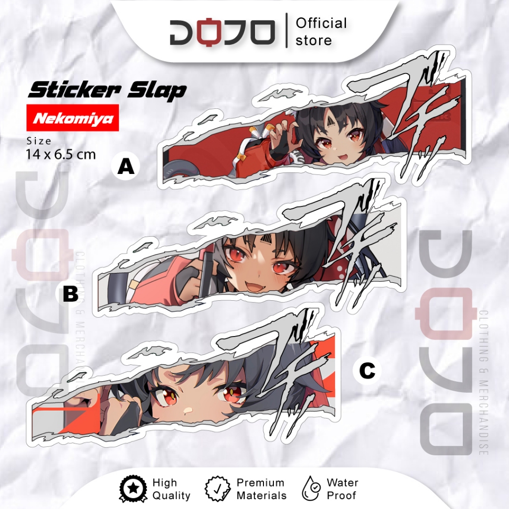 Jual Sticker VINYL Zenless Zone Zero Nekomiya Mana motor mobil notebook ...