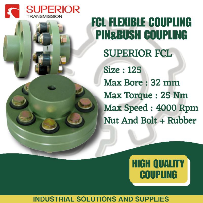 Jual Superior Flexible Coupling FCL 125 / Couple Flexible FCL 125 High ...