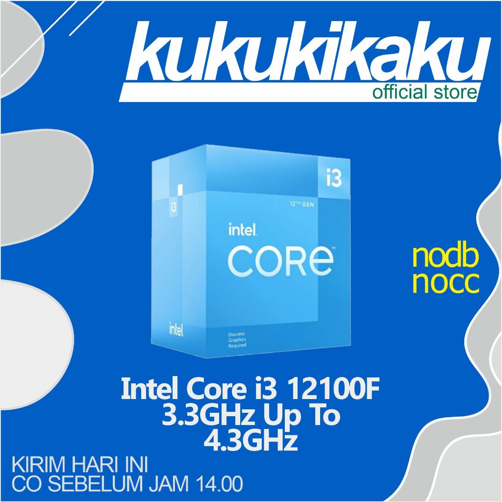 Jual Intel Core i3 12100F 3.3GHz Up To 4.3GHz | Shopee Indonesia