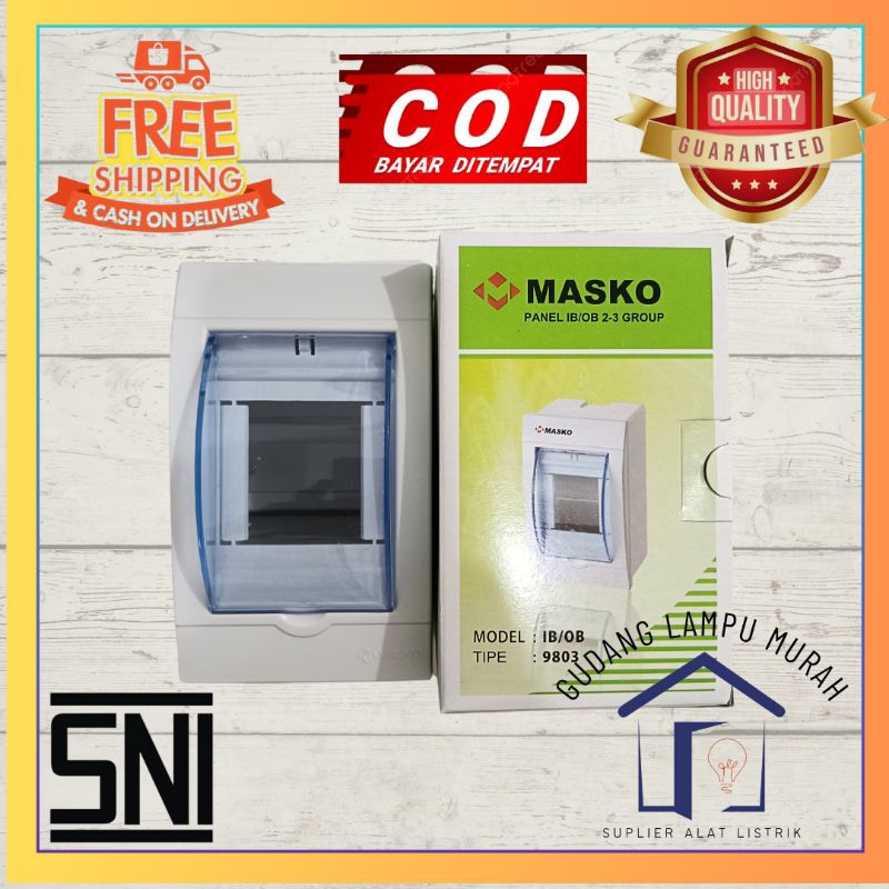 Jual Masko Panel IB/OB 2-3 Group 9803 Box MCB masko 2 - 3 Group Box MCB ...