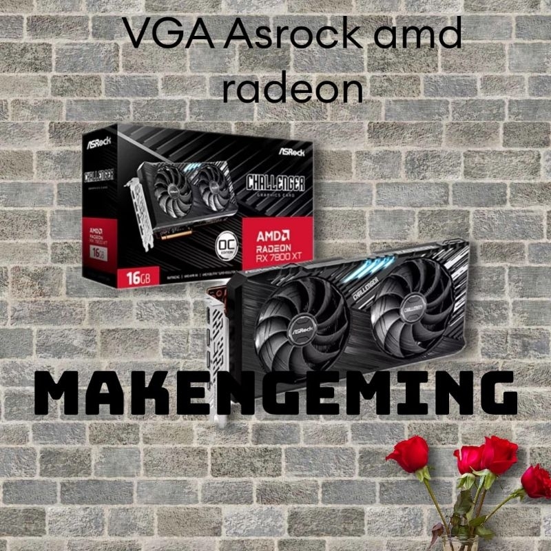 Jual vga asrock AMD redeon rx 6600 challenger | Shopee Indonesia