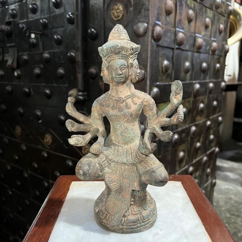 Jual Patung Ukir Perunggu Dancing Brahma Angkor Wat Style Khmer Lawas ...