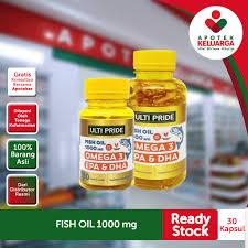 Jual ULTI PRIDE FISH OIL 1000 MG ISI 30 KAPSUL DAN 100 KAPSUL # ...