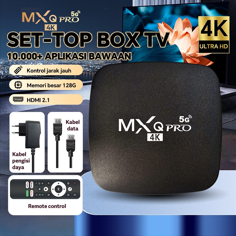 Jual Android TV Box Smart 4K HD 8+128g 2.4GHz/5G Dual-Band Internet ...