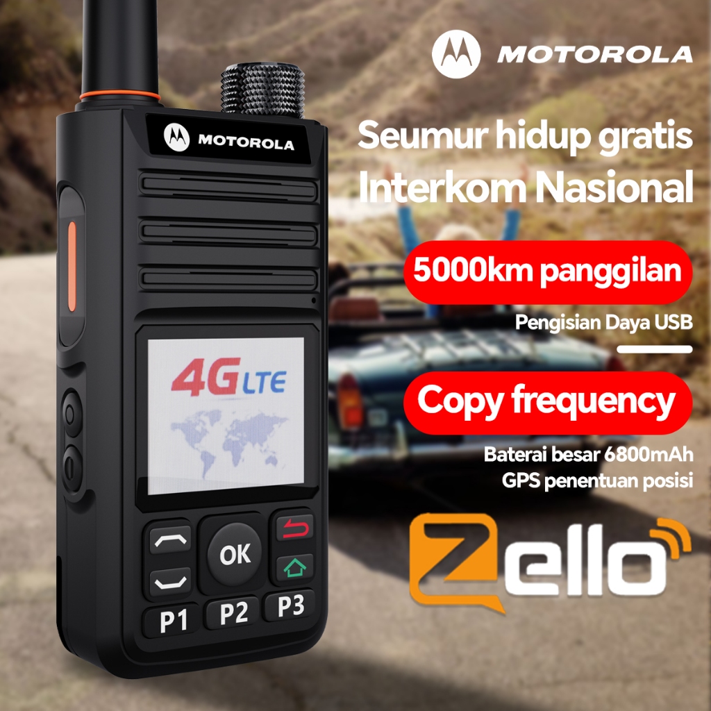 Jual HT Motorola B7 / Motorola POC Handy Talky Radio HT POC Motorola / Antena Radio HT Zello ...