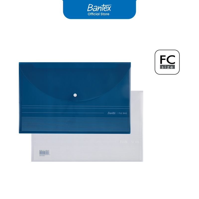 Jual Bantex File Bag / Map Kancing Transparan Tahan Air Ukuran Folio ...