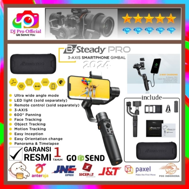 Jual Brica BSteady PRO 3Axis 2024 SteadyPro Stabilizer B Steady Gimbal ...