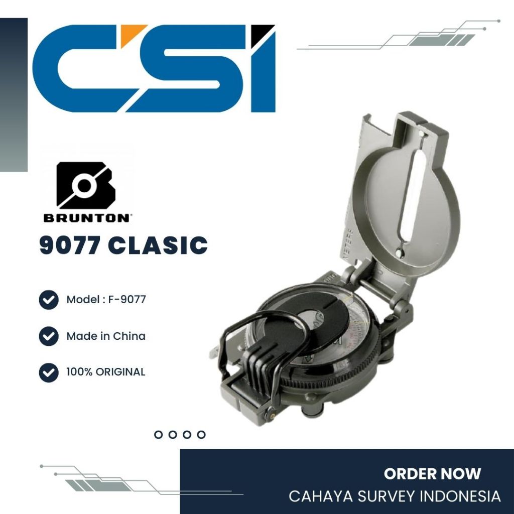 Jual Brunton 9077 Classic Military-style Lensatic Sighting Compass ...