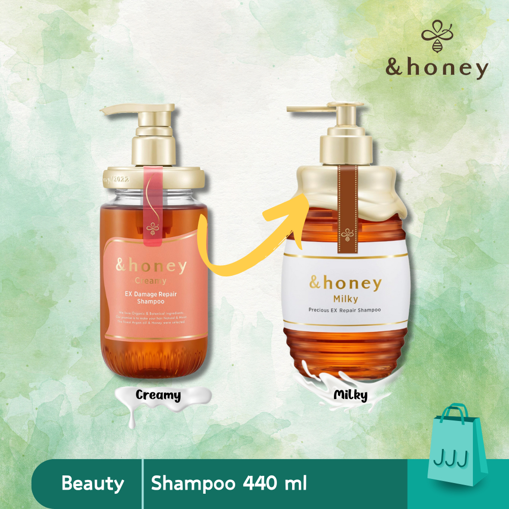 Jual &Honey / Milky & Creamy EX Damage Repair Shampoo 1.0 / Berry Honey ...