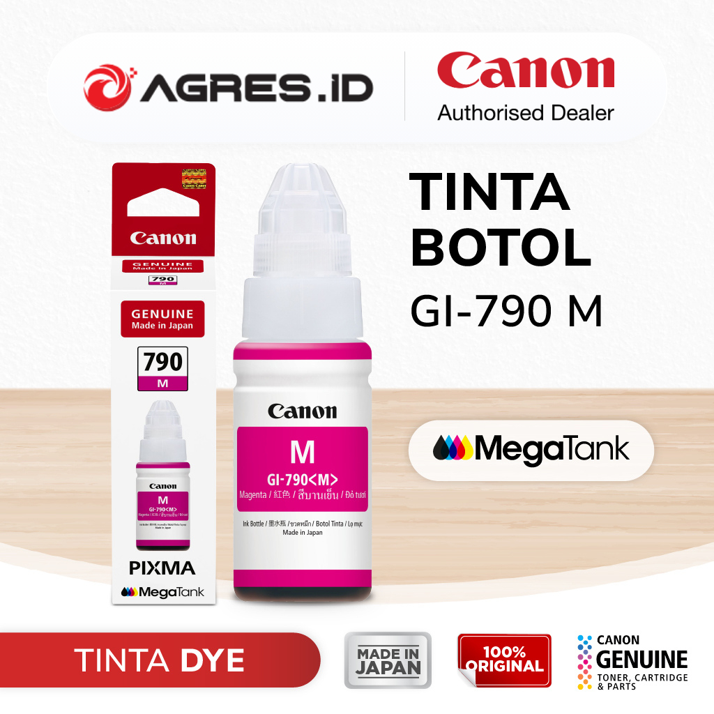 Jual Tinta Original Canon 790 Magenta - Tinta Canon G1010 G2010 G3010 ...