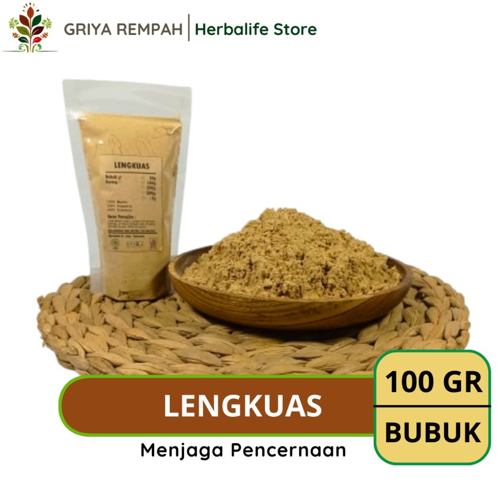 Jual LENGKUAS BUBUK LAOS 100 GRAM Premium Ramuan Rempah Herbal 100% ...