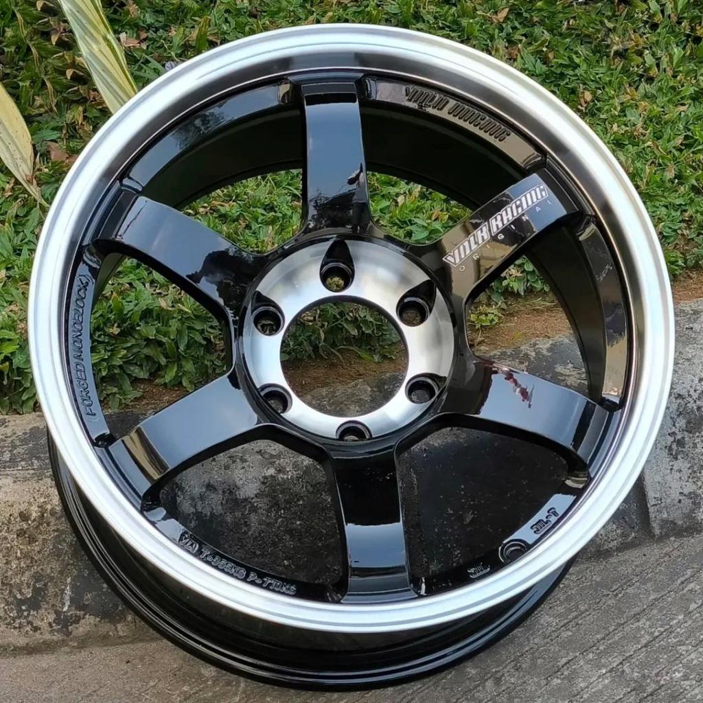 Jual Velg Flow Forming Volk Rays TE37 Ring 18 Pcd 6 x 139 Lebar 9 ET 0 Warna Black Glosy - Greey ...