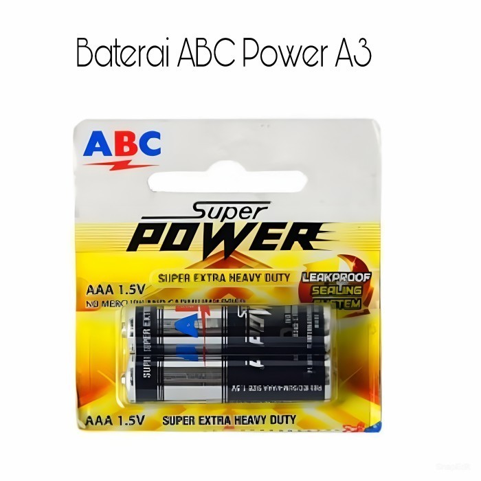 Jual Baterai (Battery) ABC Super Power Size AAA (A3 / R03 IEC/SUM-4 ...