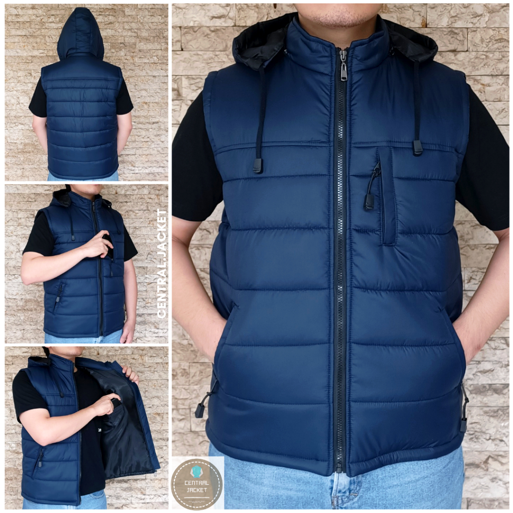 Jual ROMPI PARASUT PRIA MURAH - ROMPI MOTOR PUFF WINBREAKER - VEST ...