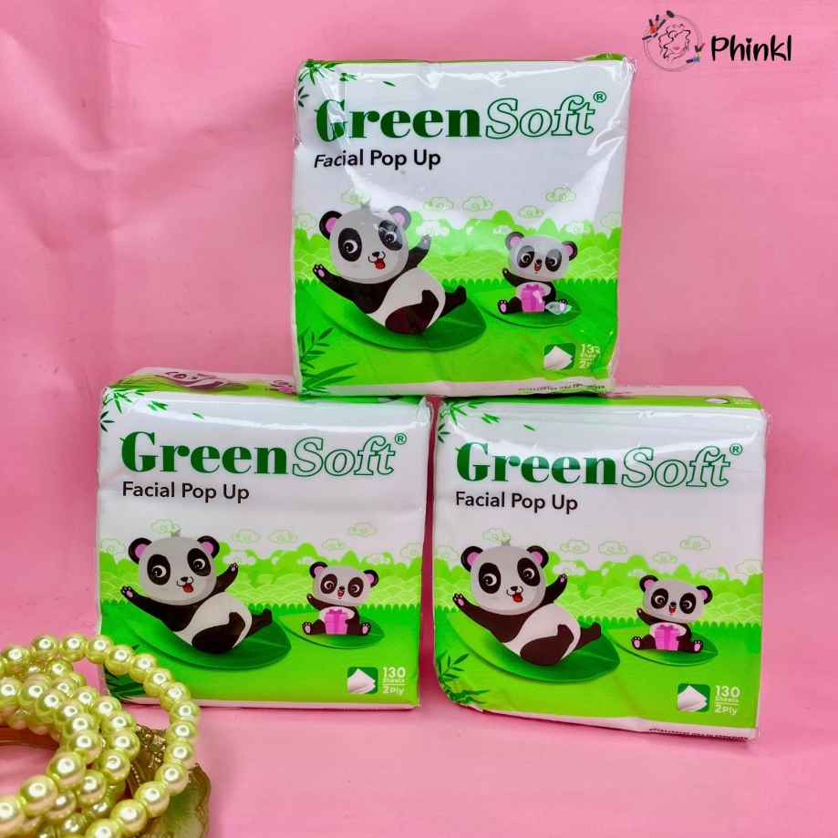 Jual `ღ´ PHINKL `ღ´ Tissue Greensoft 130sheet mini tisue kecantikan ...