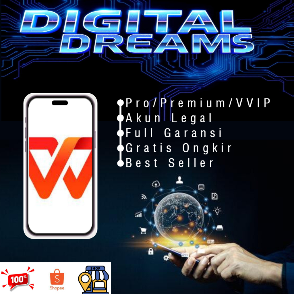 Jual Akun WPS Office Premium 1 Tahun WPS Pro Ai (IOS / Android / Iphone) | Shopee Indonesia