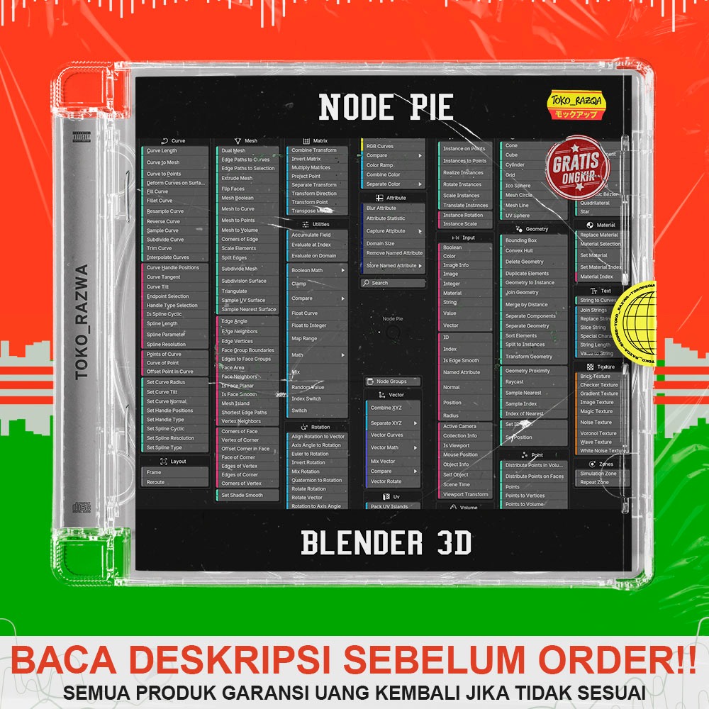 Jual Blender 3D - Node Pie - 130225 | Shopee Indonesia