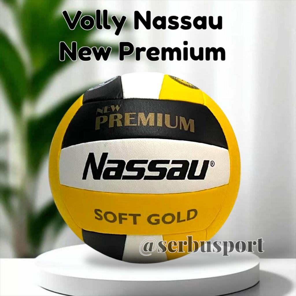 Jual Bola Voli Volley NASSAU New Premium Soft Gold ORIGINAL | Shopee ...