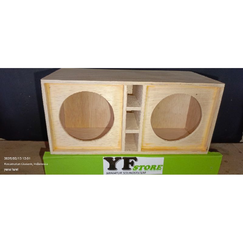 Jual box speaker miniscoop 3in dobel | Shopee Indonesia